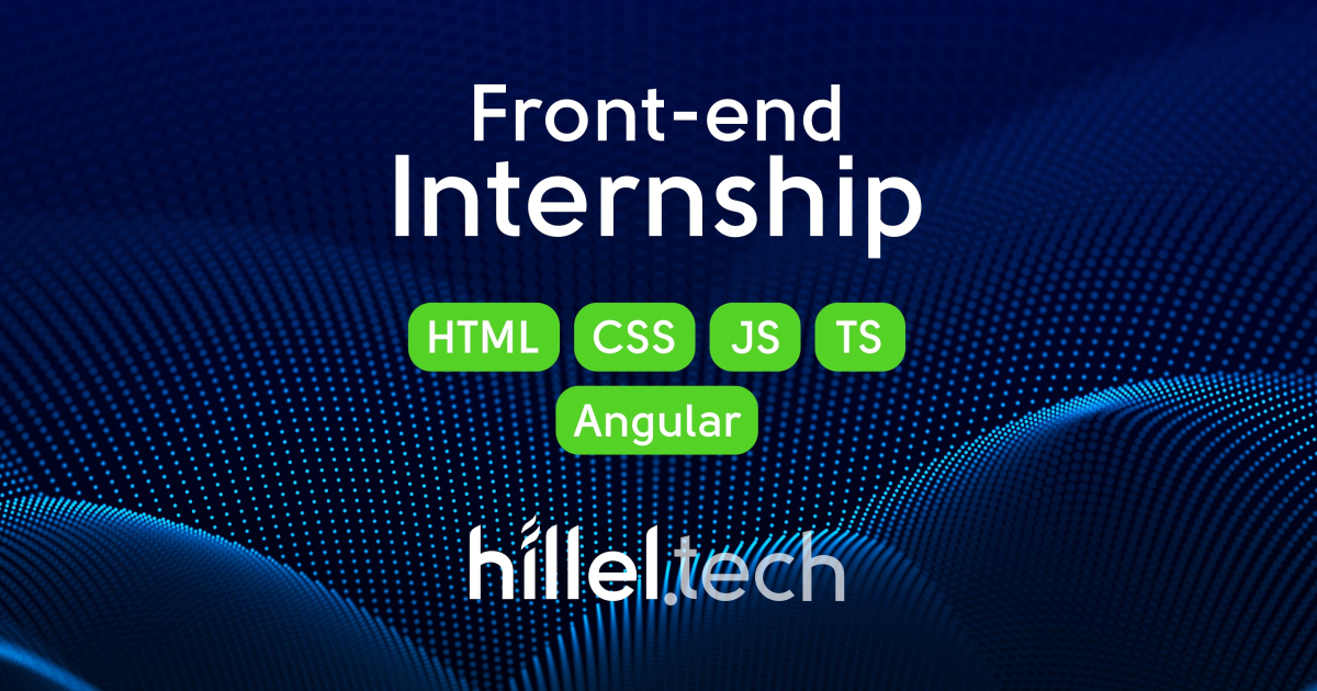Відкриття Front-end Internship: Стаття з блогу IT-школи Hillel